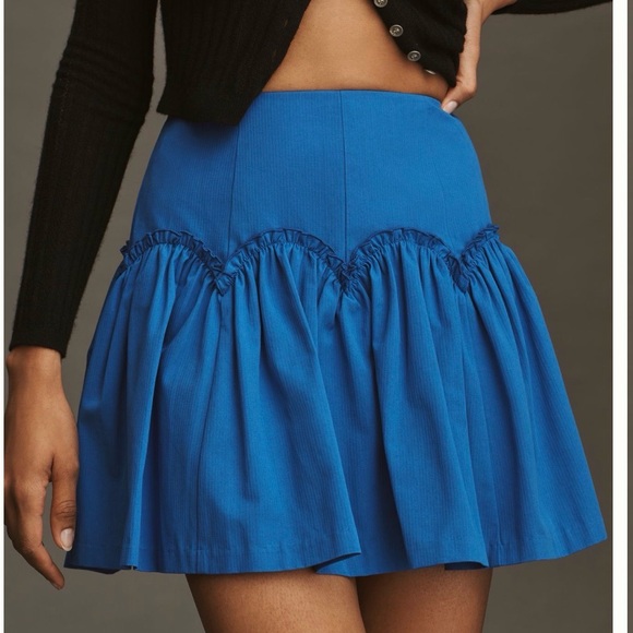 Anthropologie | Skirts | Anthropologie Mare Mare Basque Vibrant Blue ...